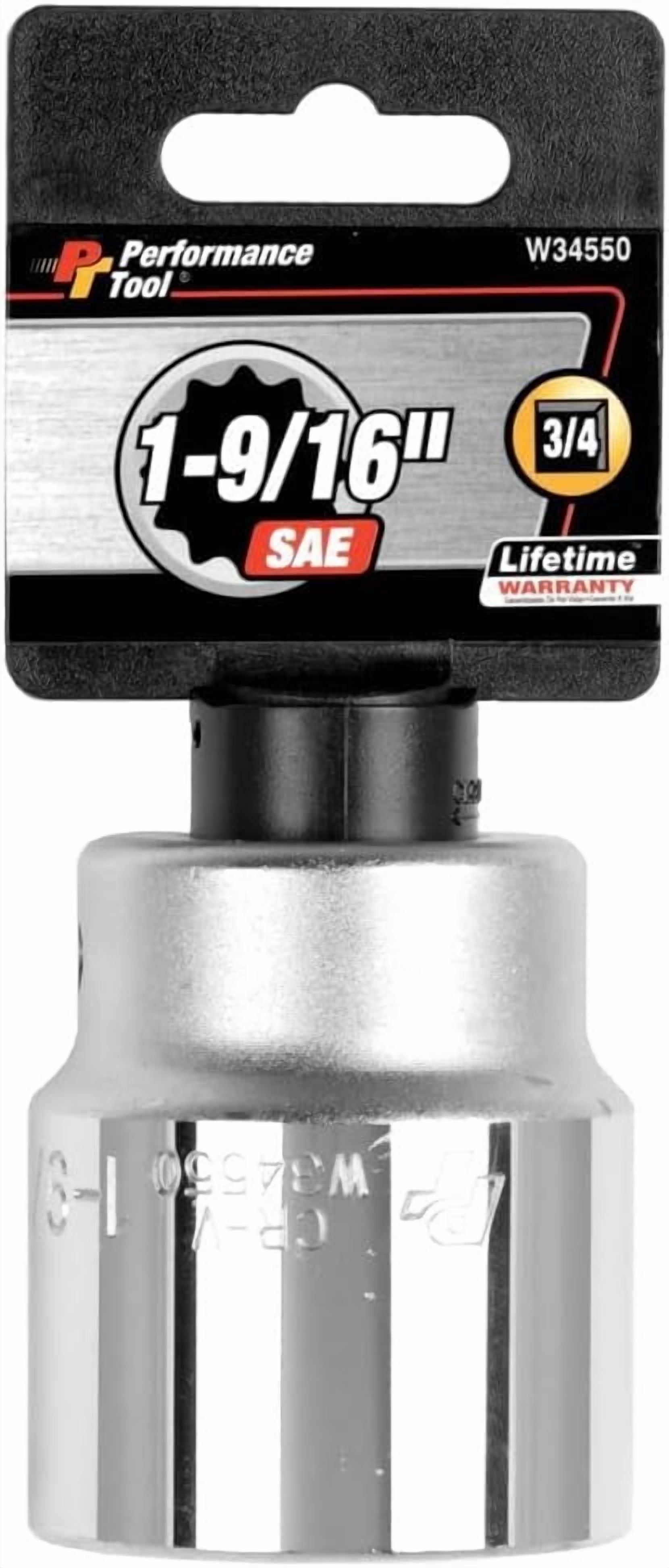 CERPXFF-W34550 3/4-Inch Drive 12-Point SAE Standard Socket, 1-9/16-Inch ...