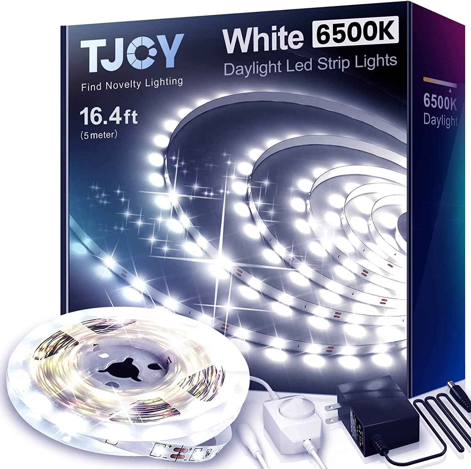 CERPXFF-White LED Strip Lights, 16.4 Ft Vanity Mirror Lights Bright ...