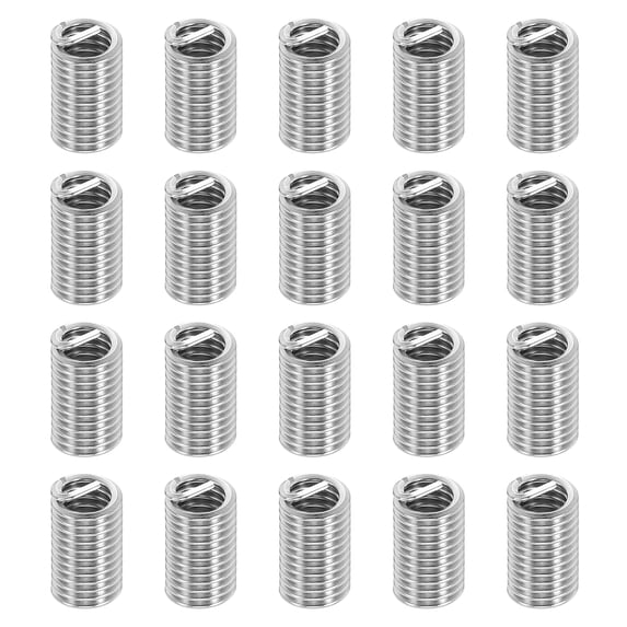 CERPXFF-Wire Thread Inserts 1/4-20 UNC 3D 19.2mm, 20Pcs 304 Stainless ...