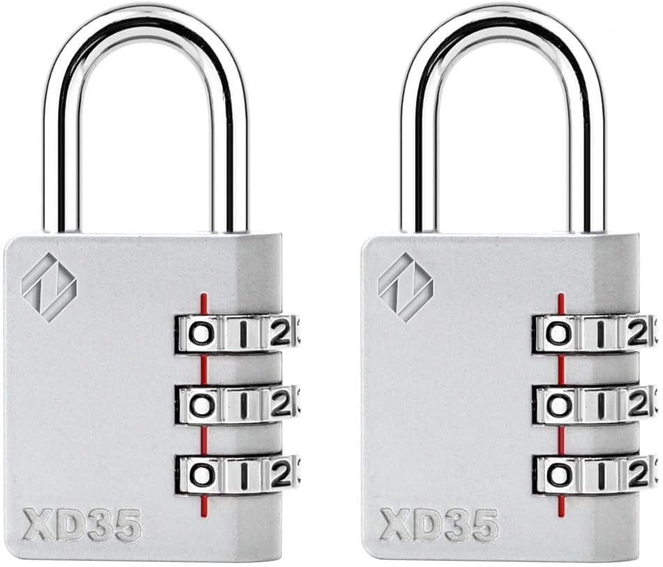 CERPXFF-XD35 Combination Lock, 3-Digit Padlock for School Gym Sports ...