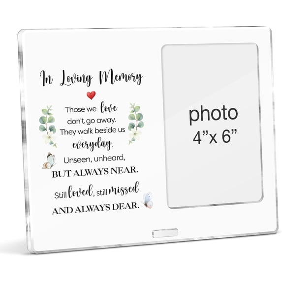 CERPXFF-in Loving Memory Picture Frame, Sympathy Gifts for Loss of ...