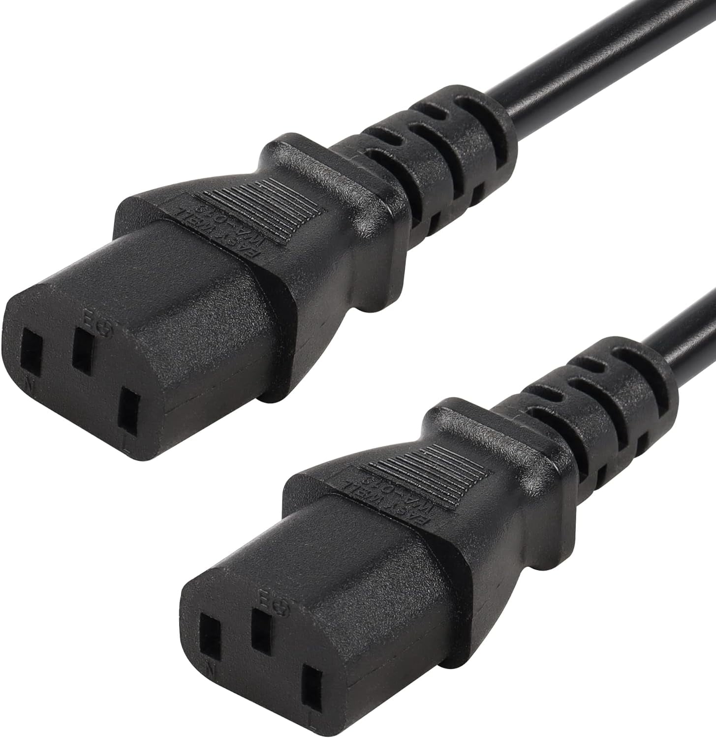 CERRXIAN 0.5m C13 to C13 Power Cable,18AWG 10A 250V IEC 320 C13 Female ...