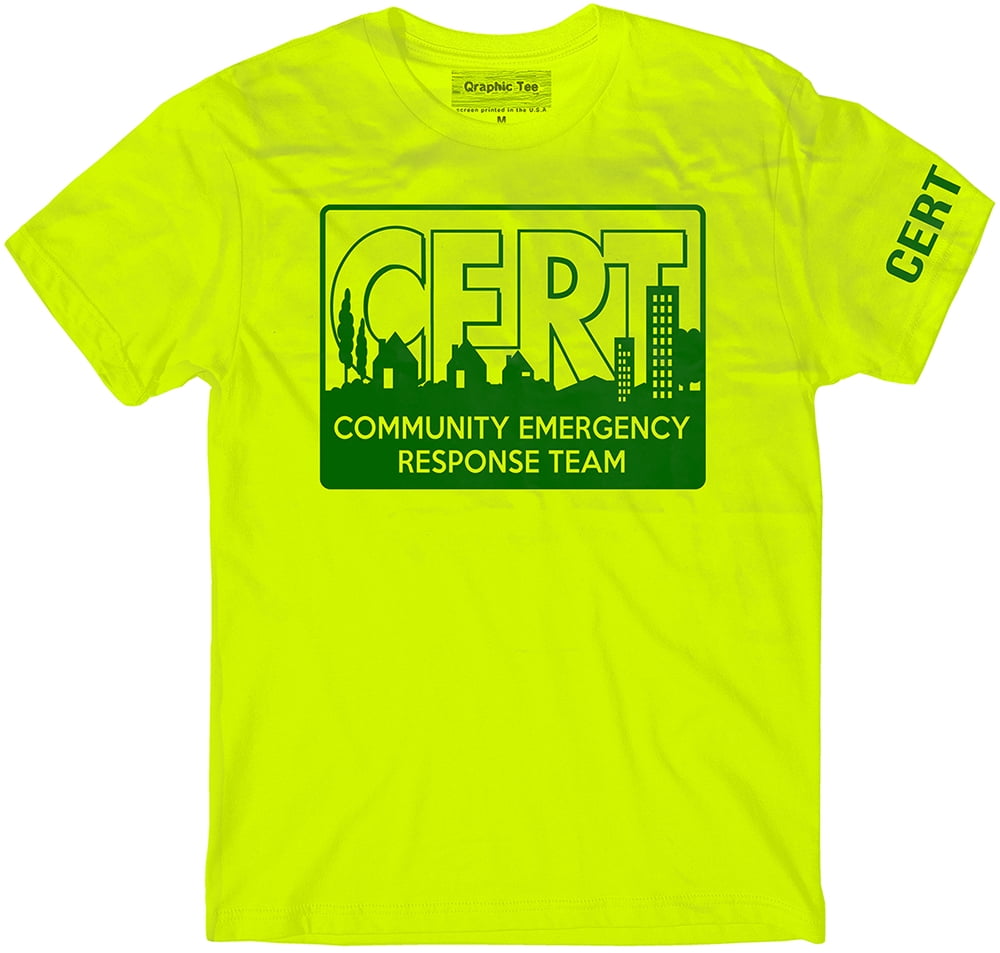 CERT Full Front t-shirt, Community Emergency Response Team t-shirt ...