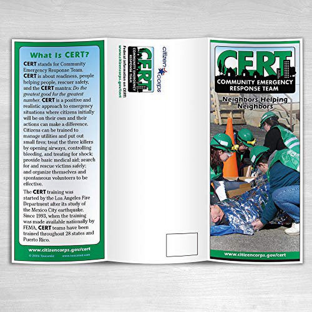 CERT Pamphlets - Community Emergency Response Team Training ...