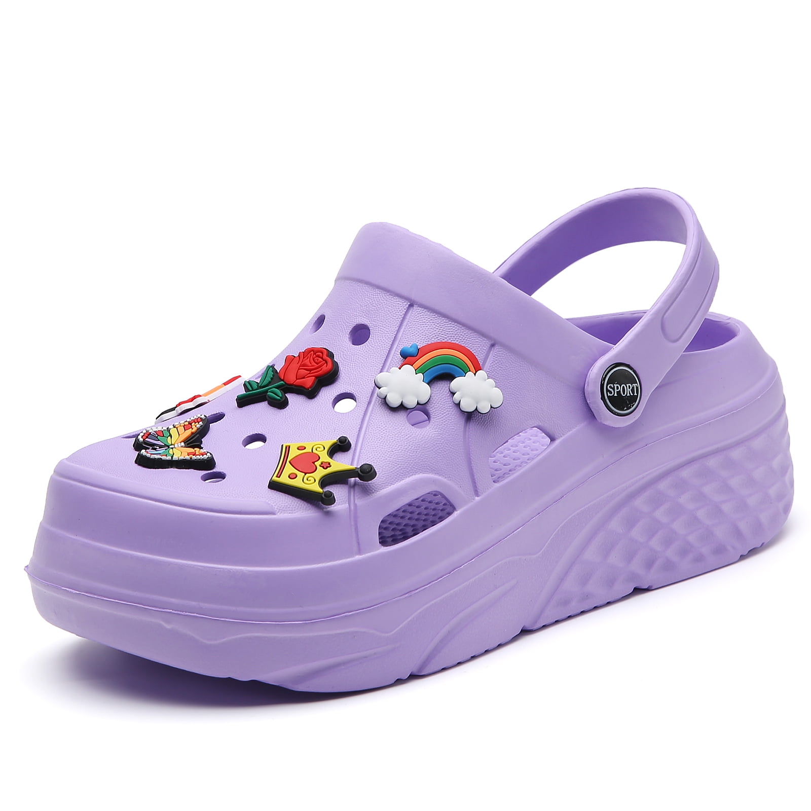 CERYTHRINA Gardener Platform Clogs Slippers Hight Heels Mules Clog Slip ...