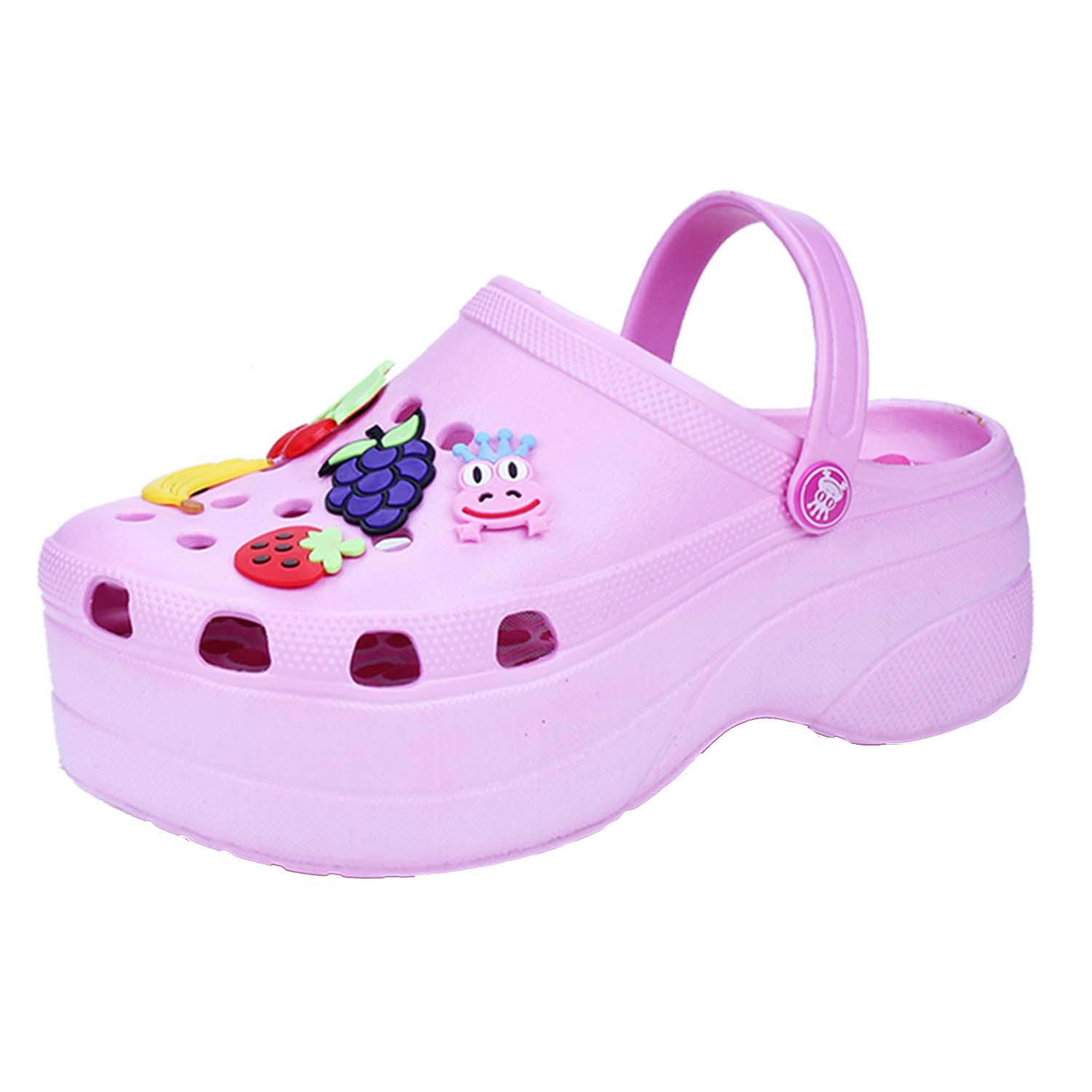 CERYTHRINA Gardener Platform Clogs Slippers for Women Hight Heels Mules ...