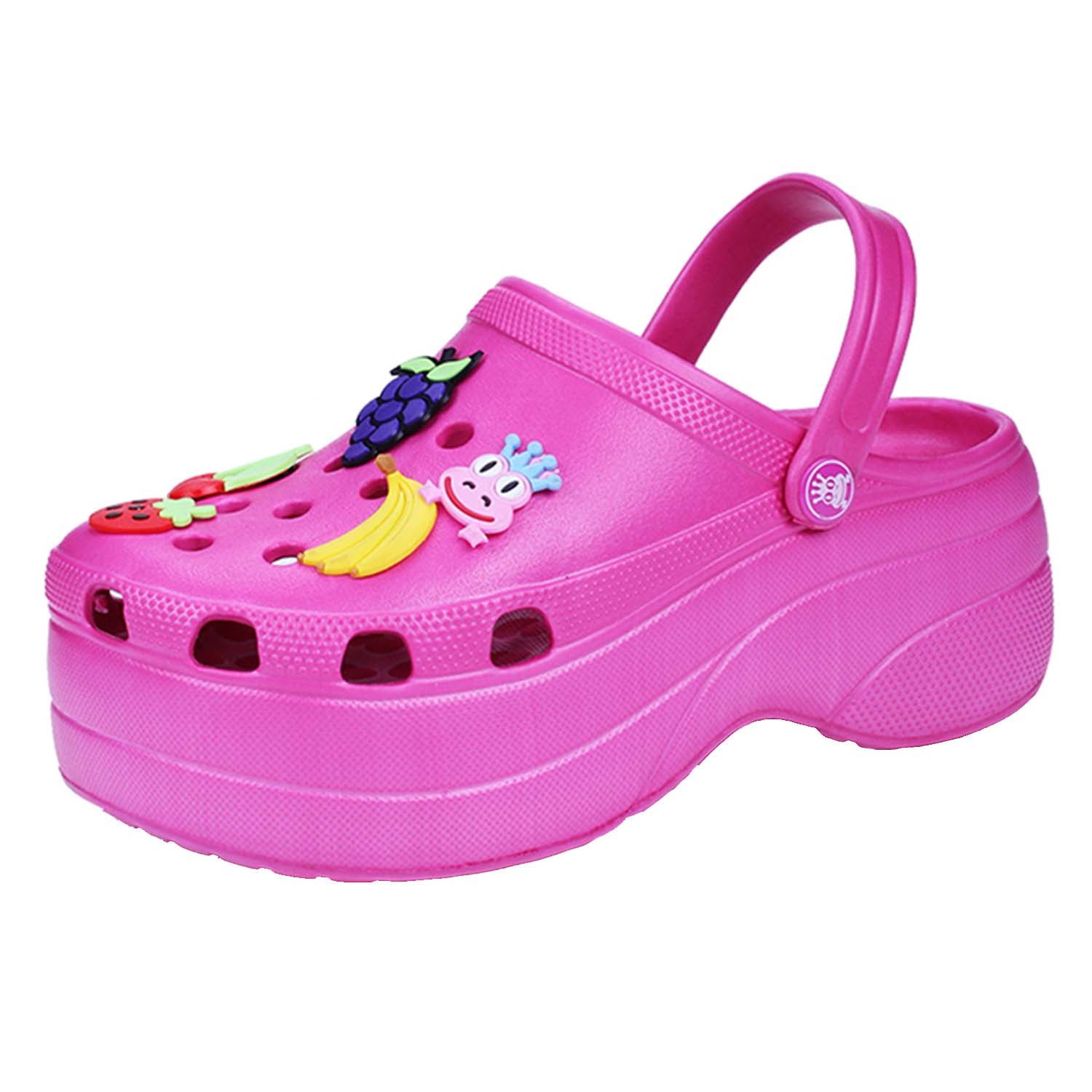 CERYTHRINA Gardener Platform Clogs Slippers for Women Hight Heels Mules ...