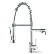 WMF-8201ZNL-CP - Hybrid Metal Deck Kitchen Sink Faucet Double Handle ...
