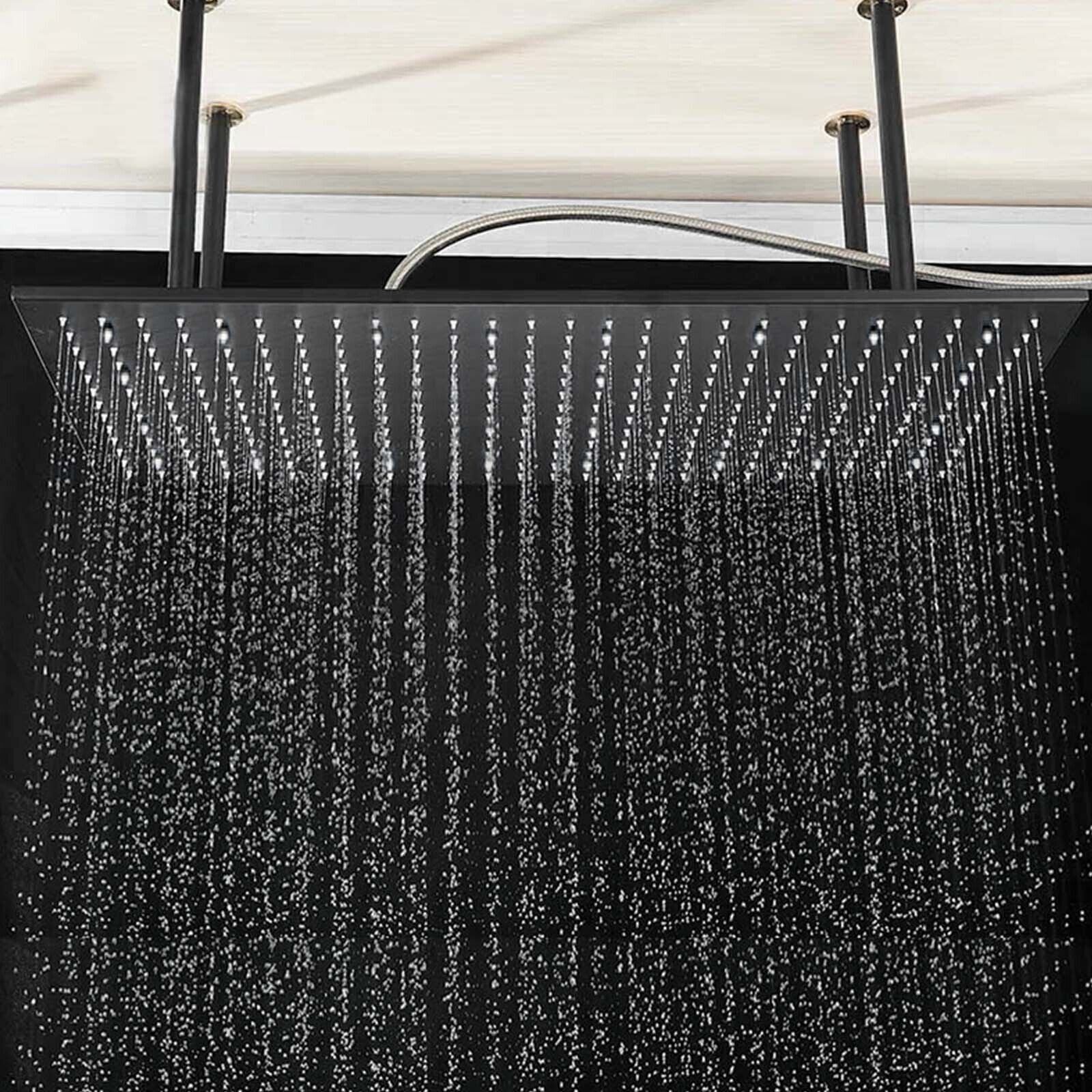 CES Large Rainfall 16x32" Shower Head High Pressure Luxury Overhead Top ...
