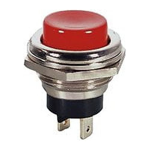 CES SPST-NO-RD, 4 Amps 125 V Red Push Button Electrical Switch ...
