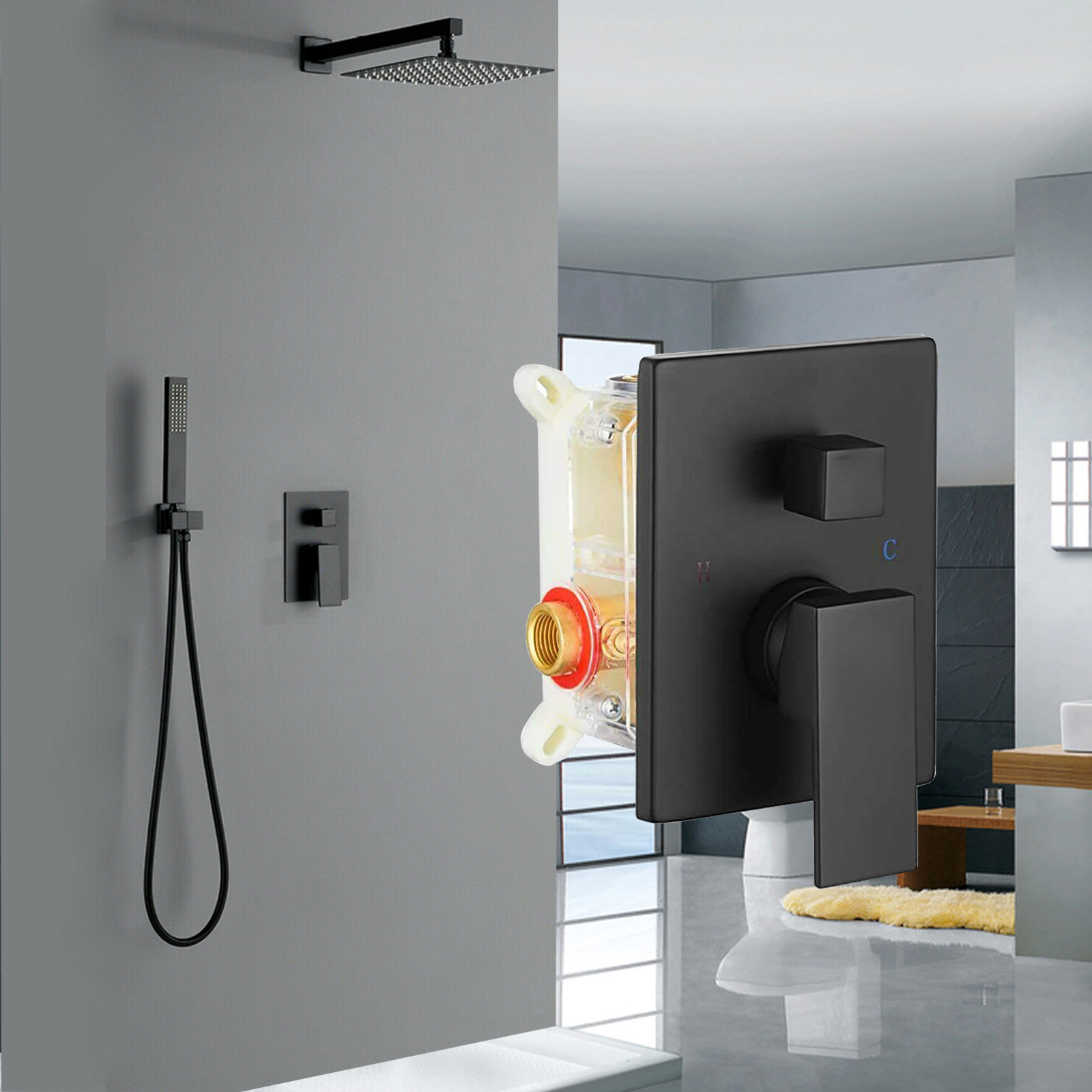 Kingston Brass KS3042PL 3-Way Diverter Valve with Trim Kit, Polished ...