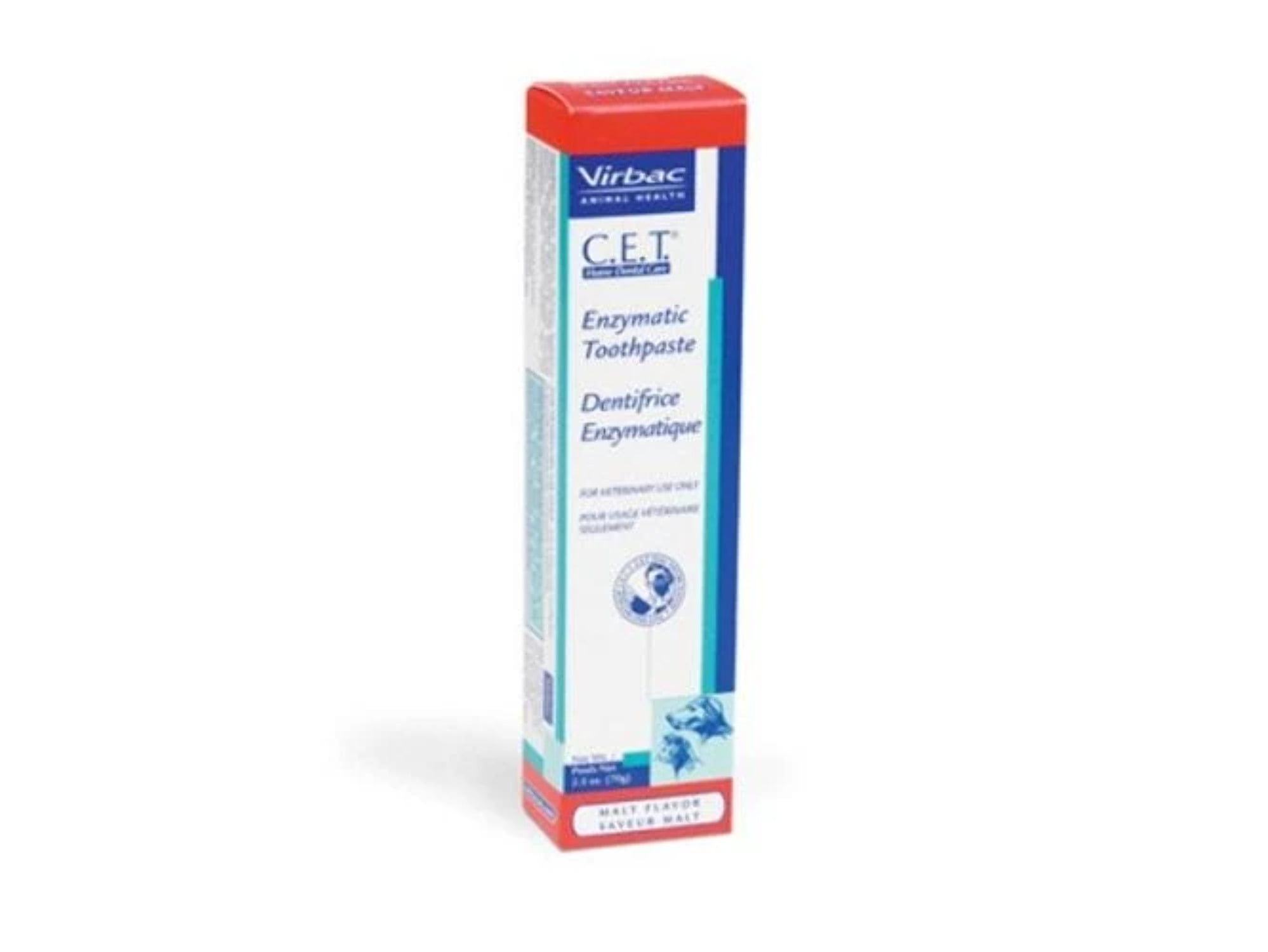 CET Virbac Enzymatic Dog Cat Toothpaste Malt 70G Control Plaque Tartar ...