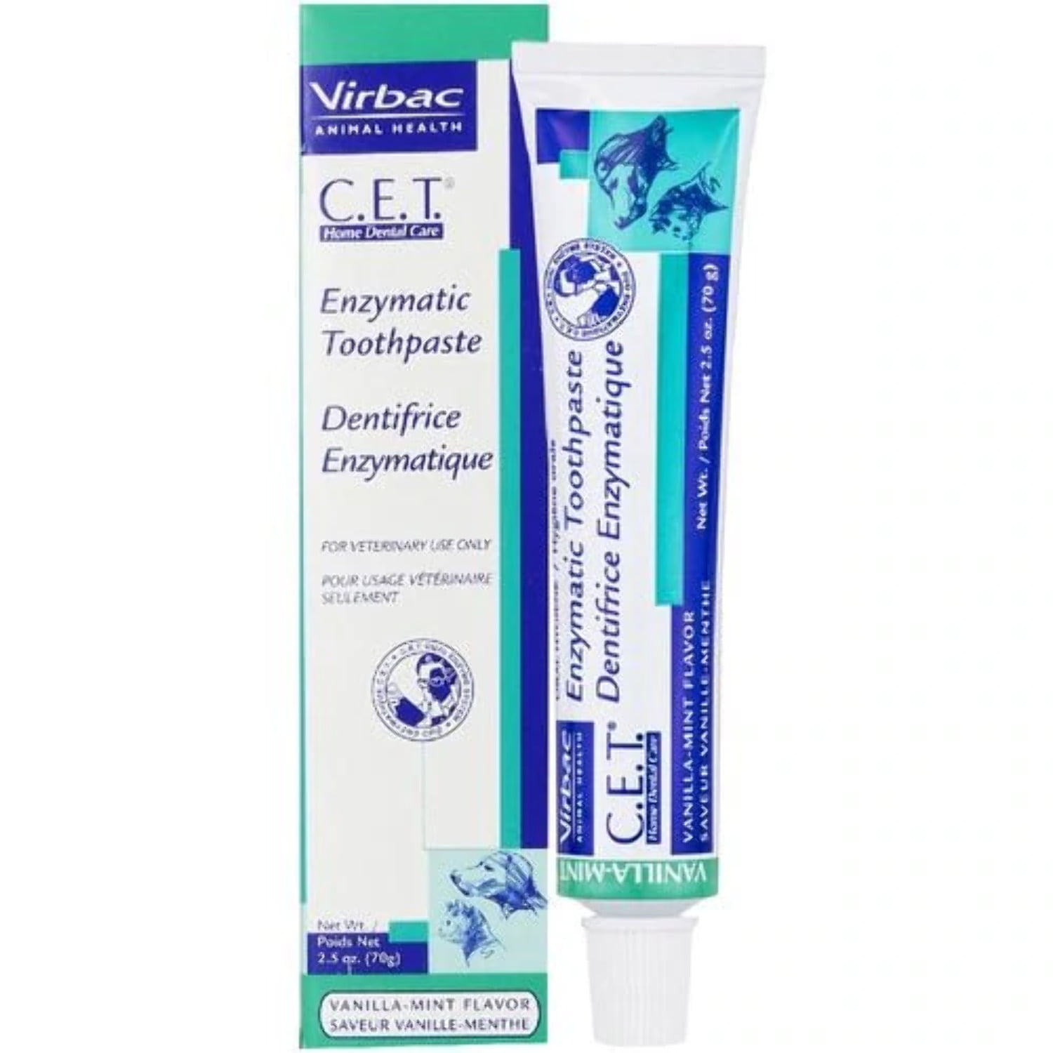 CET Virbac Enzymatic Dog Cat Toothpaste Poultry 70G Control Plaque ...