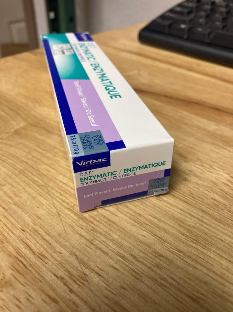 CET Virbac Pet Tartar Control Enzymatic Beef Toothpaste 2.5 oz ...