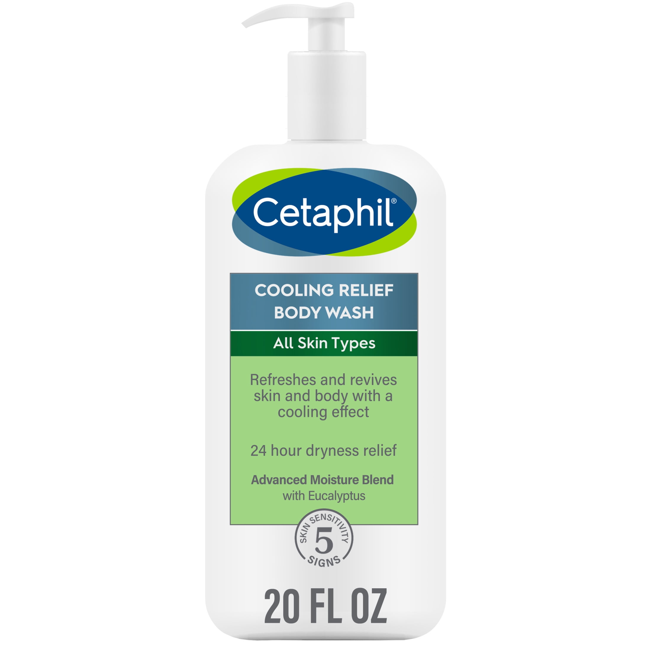 CETAPHIL Cooling Relief Body Wash for All Skin Types, Soothing ...