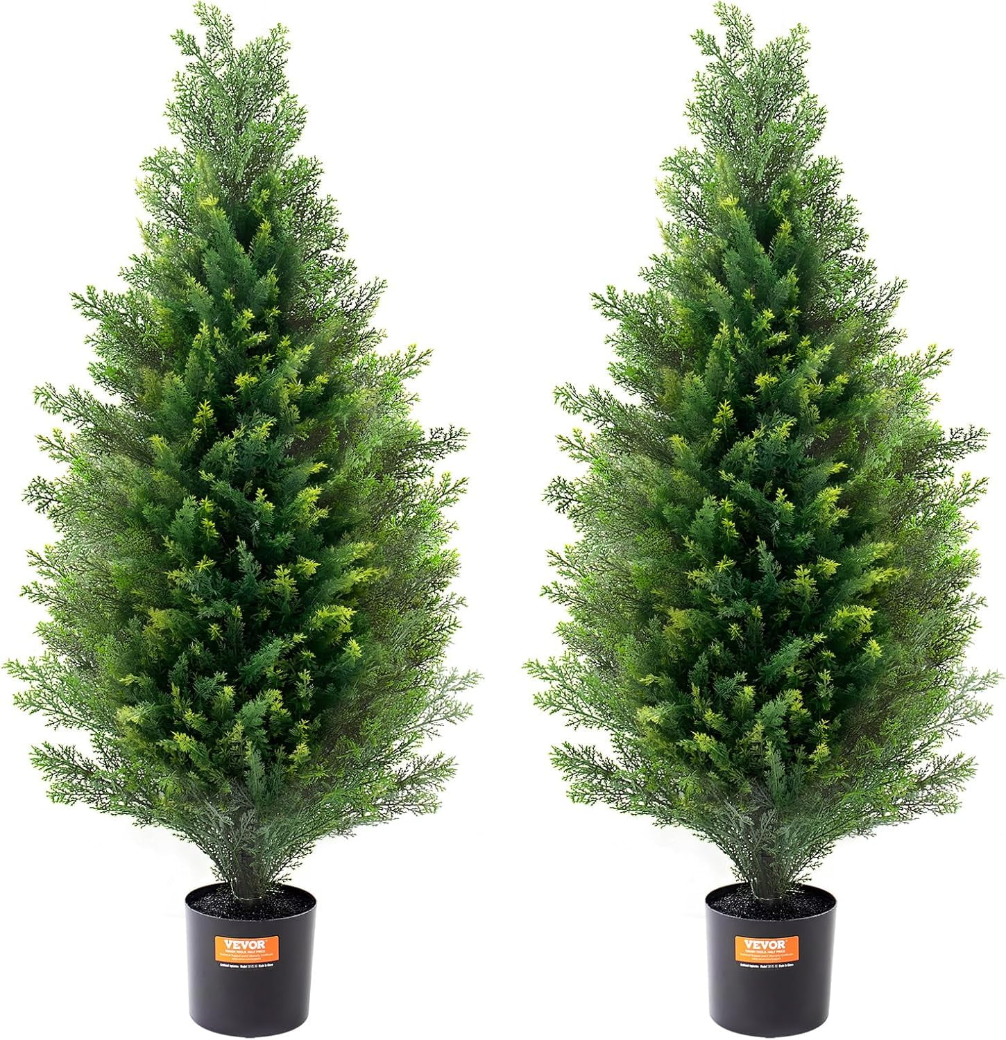 CF Artificial Cedar Topiary Tree, 36 inch Tall (2 Pieces), with Extra ...