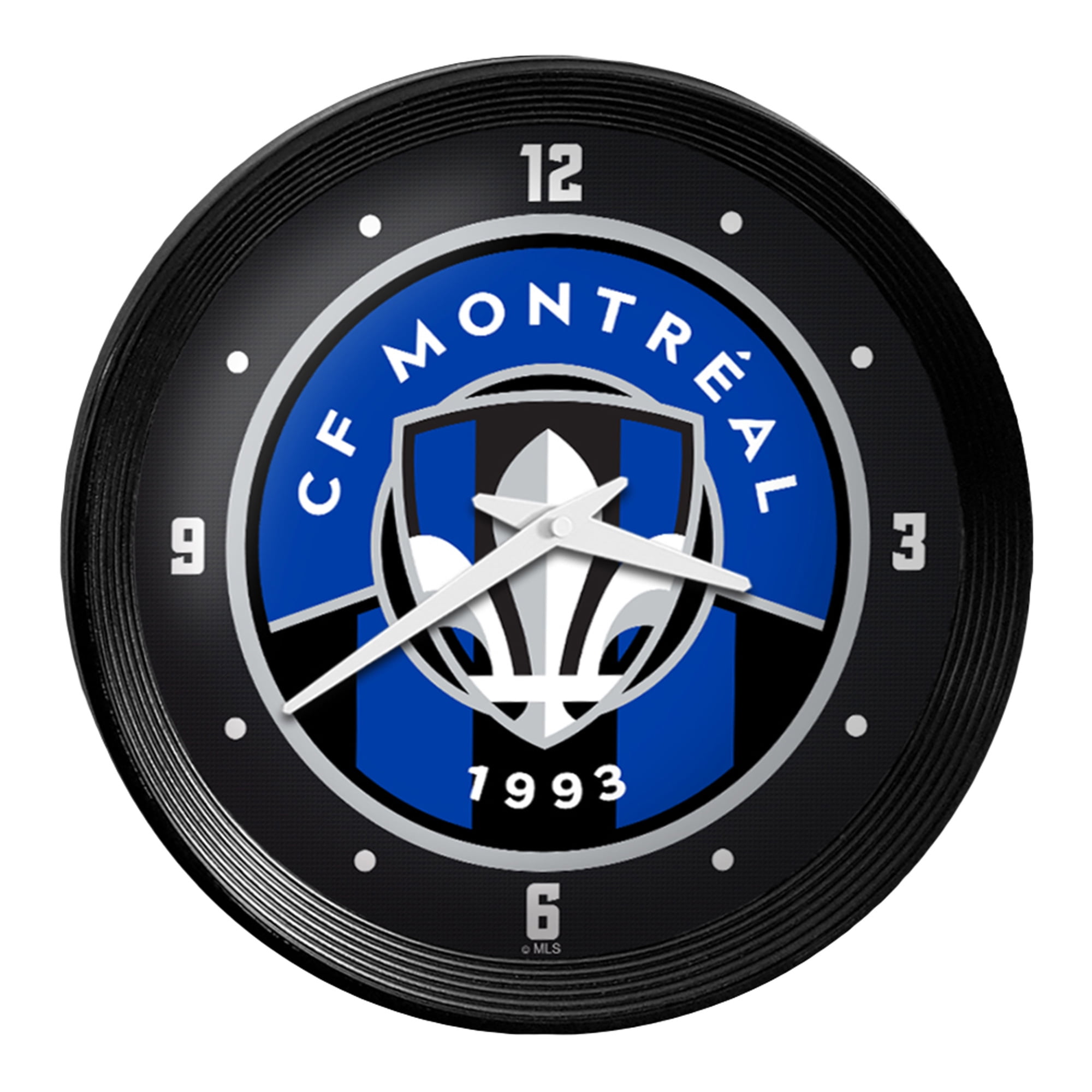 CF Montreal 15" Ribbed Frame Wall Clock - Walmart.com