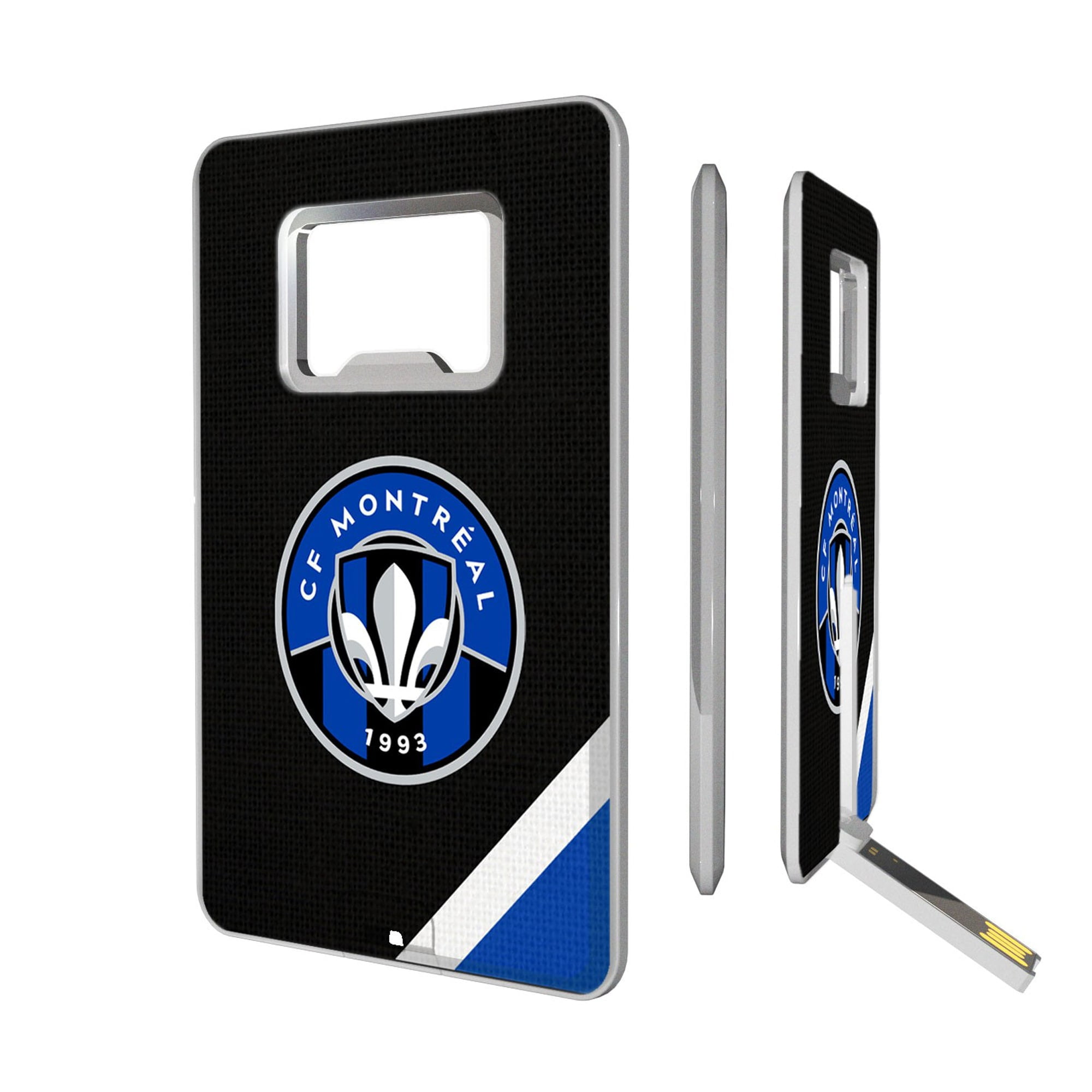 CF Montreal 32GB Diagonal Stripe Design Credit Card Style USB Bottle ...