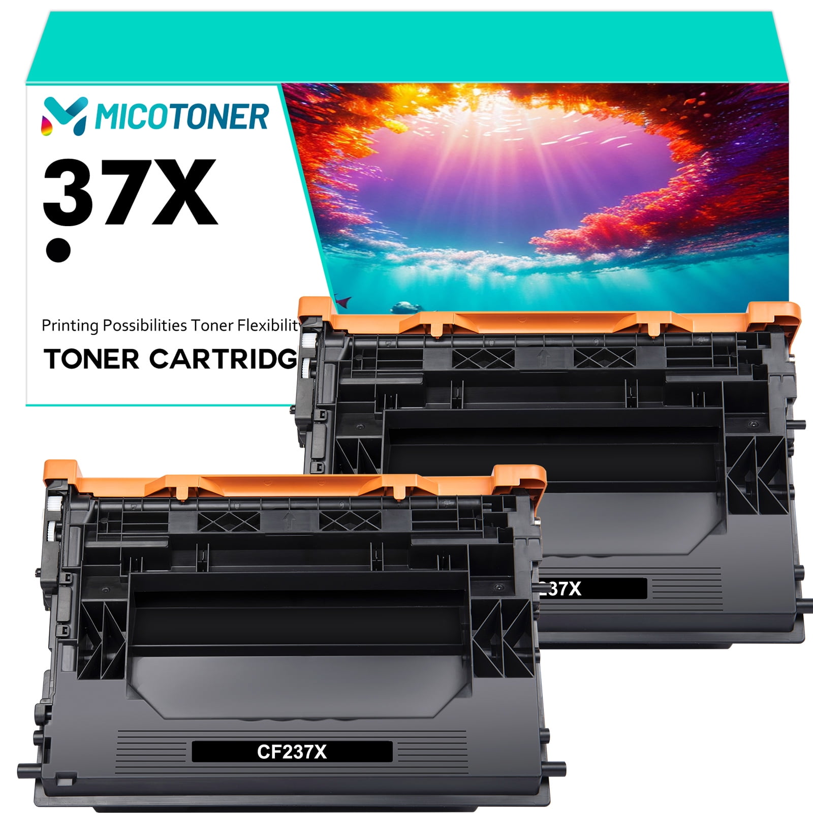 CF237X Compatible for HP 37A 37X Black Laserjet Toner Cartridge for HP ...
