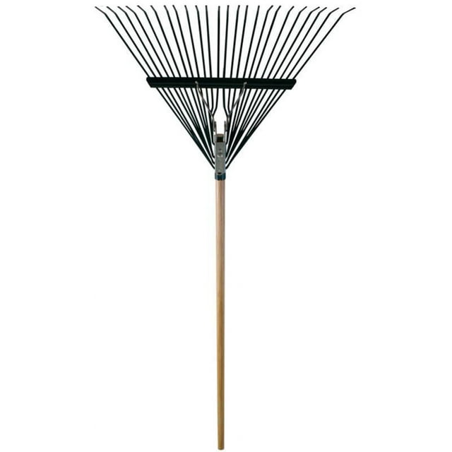 CF24W 48 in Handle 24 in Metal Head Leaf Rake - Walmart.com