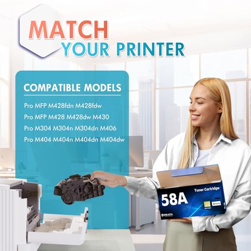 CF258A 58A Toner Cartridge Black 58X CF258X Compatible Replacement for ...