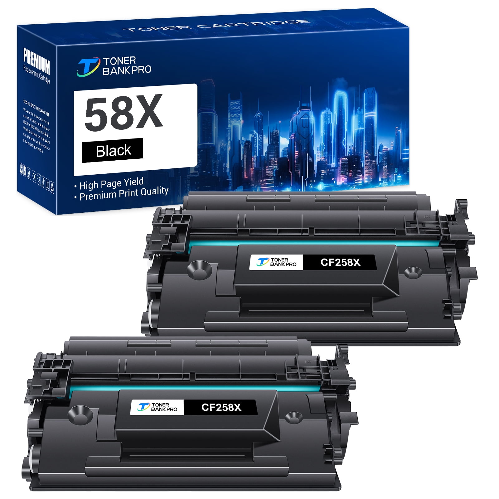 CF258X Toner Cartridge 58X Black (NO-chip) Compatible for HP 58A 58X ...