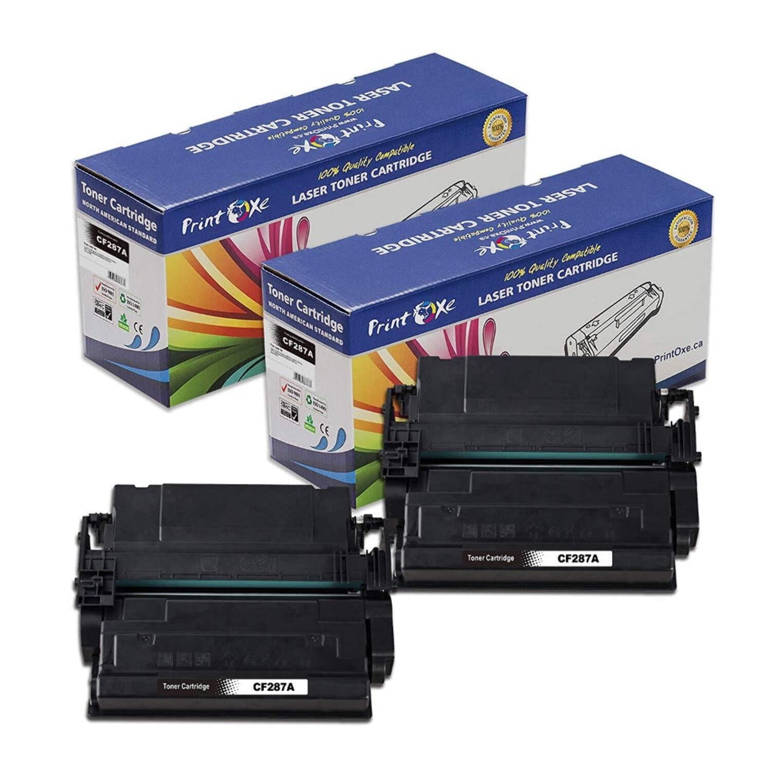 CF287A Compatible 2 Toner Cartridges 87A Each Yield 9,000 Pages for HP ...