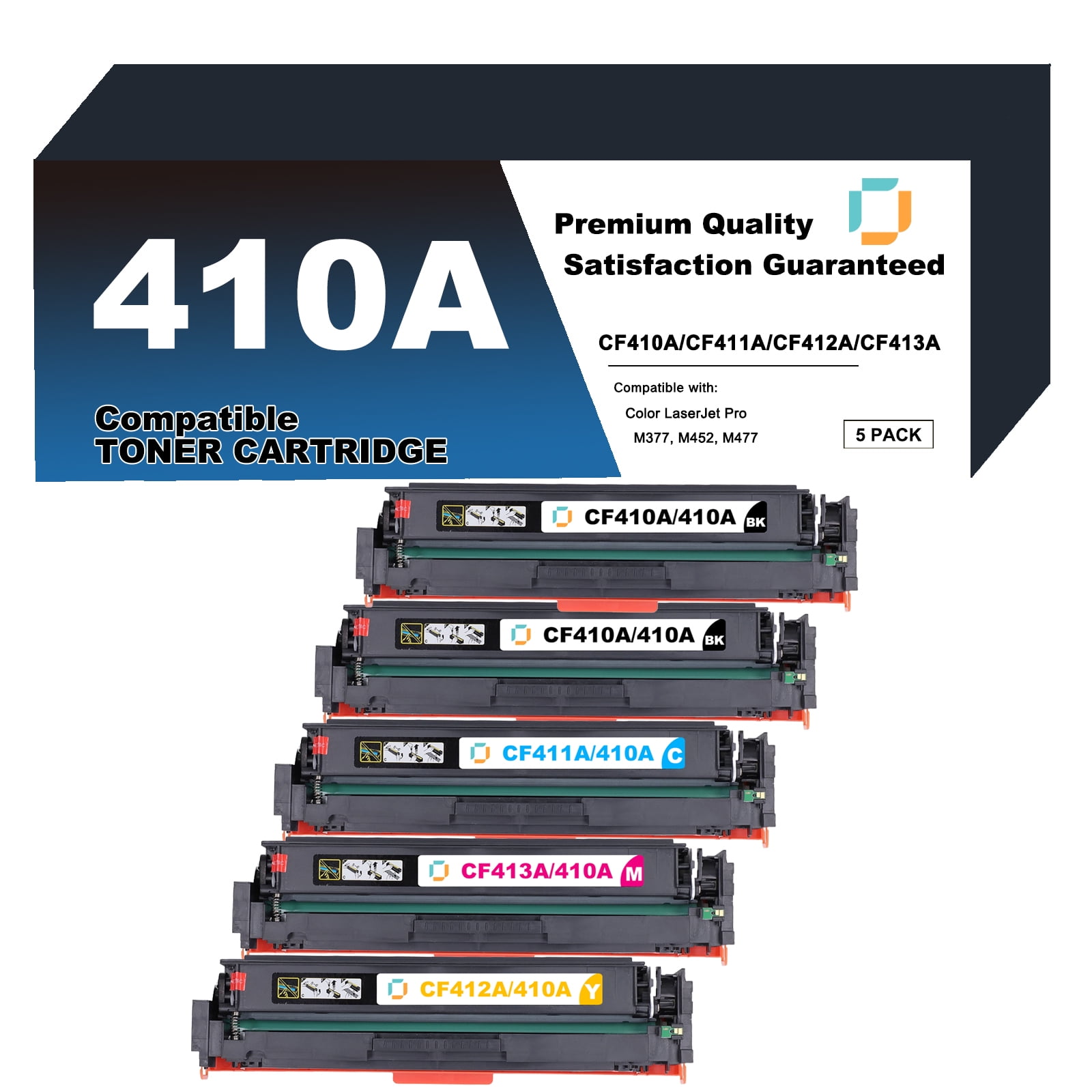 CF410A/CF411A/CF412A/Cf413A Toner Cartridge Replacement Compatible for ...