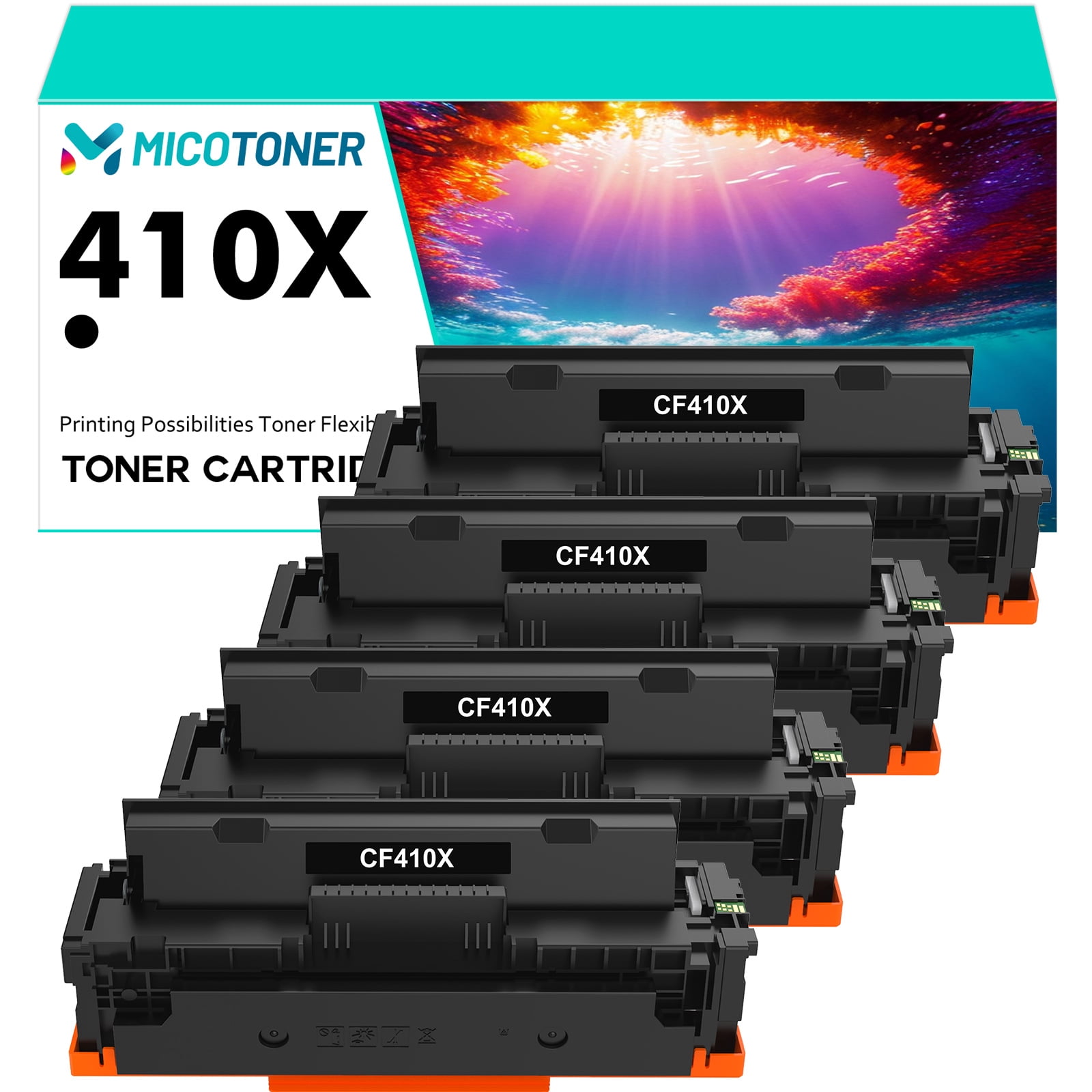 CF410X Compatible 410X Toner Cartridge Replacement for HP 410X 410A ...