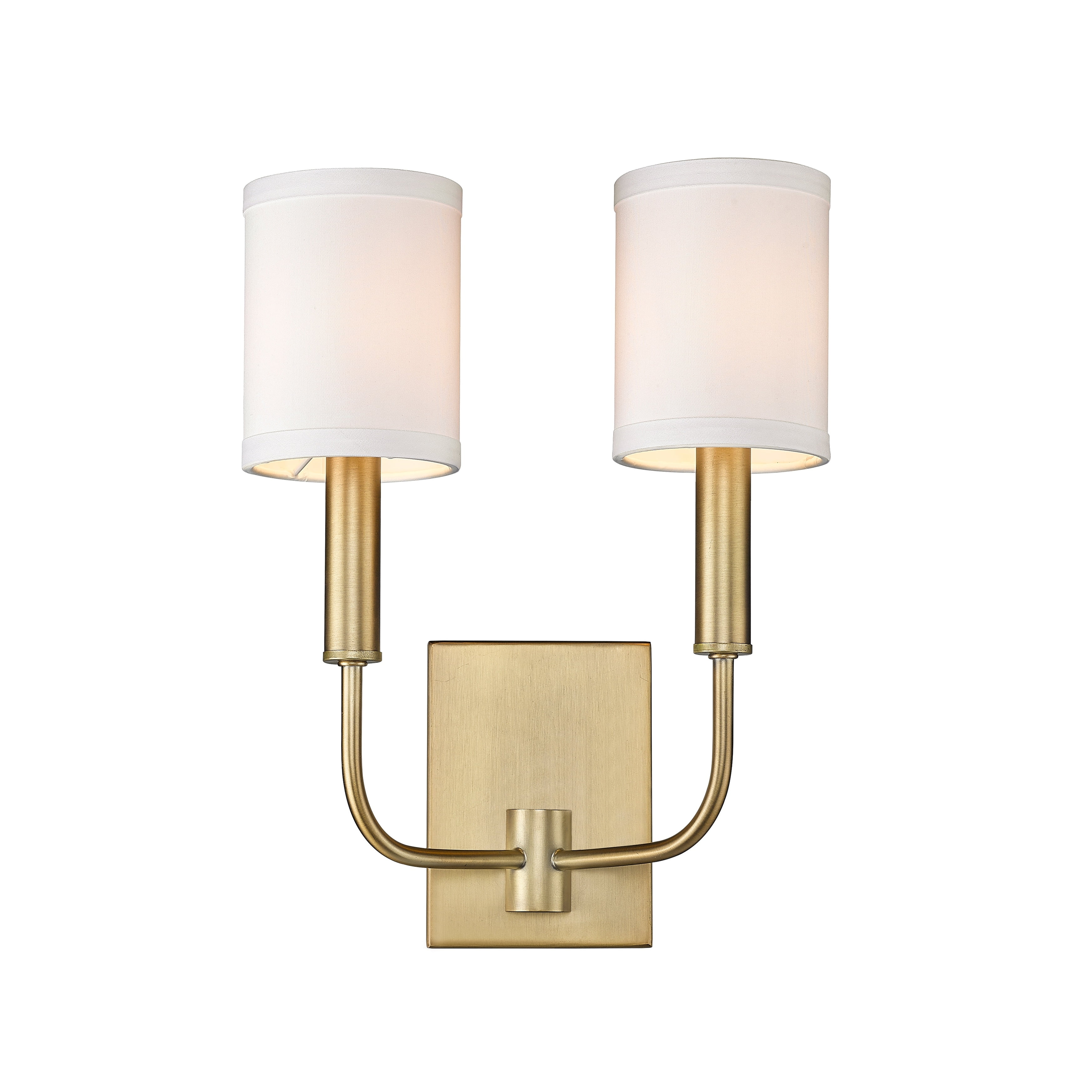 CFC Lighting Aged Brass Modern Glam Traditional 2-light Wall Sconce ...