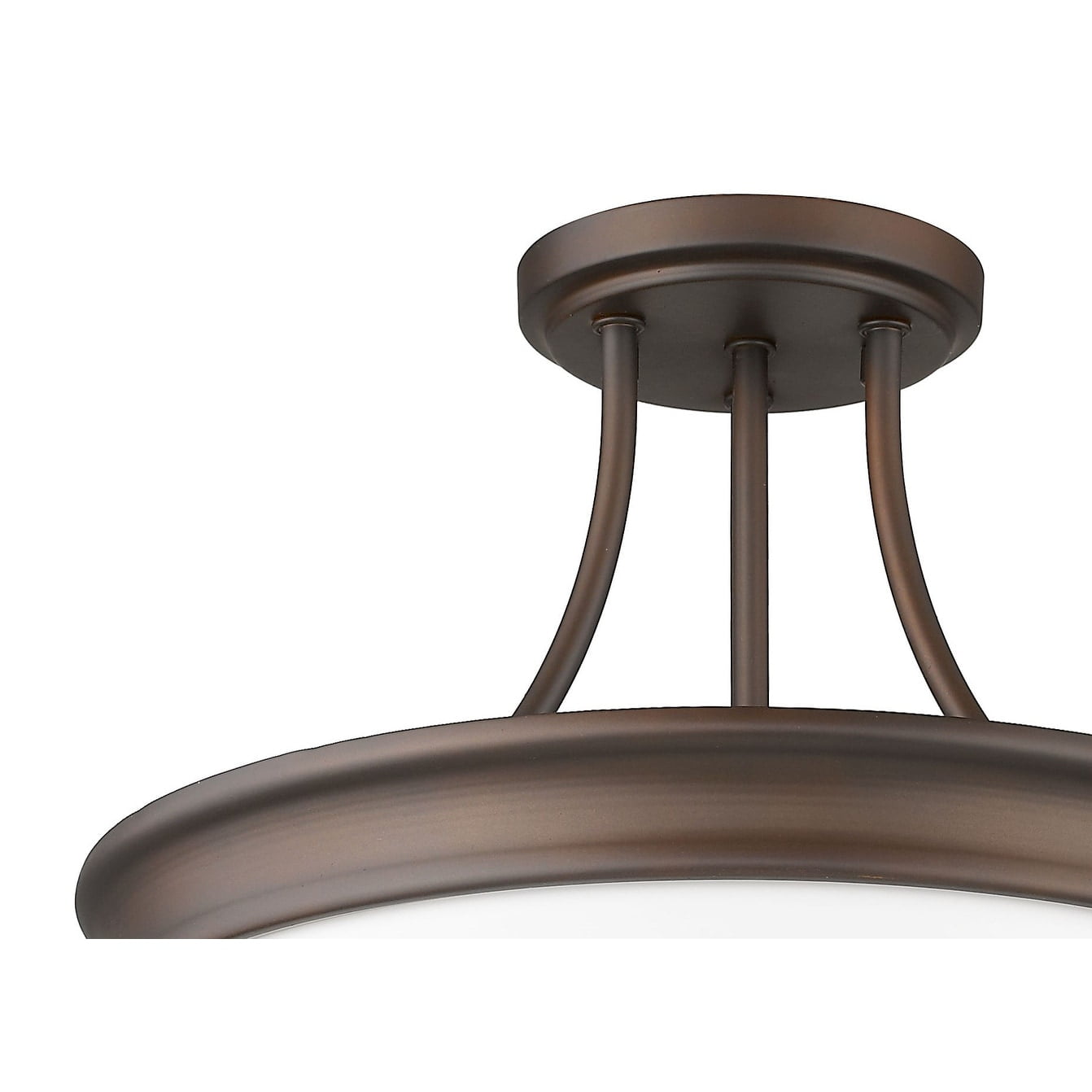 CFC Lighting Oil Rubbed Bronze Transitional 3-Light Semi Flush Ceiling ...