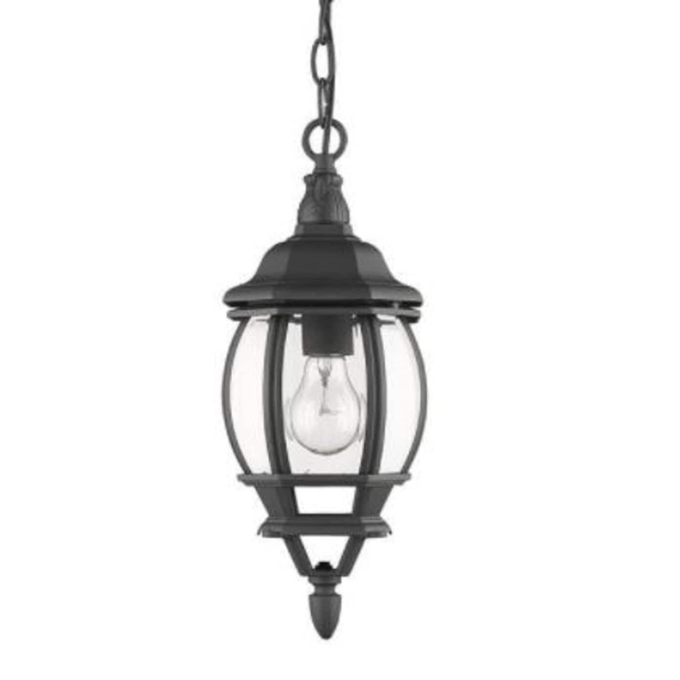 CFC Lighting Outdoor Hanging Traditional Porch Pendant in Black with ...