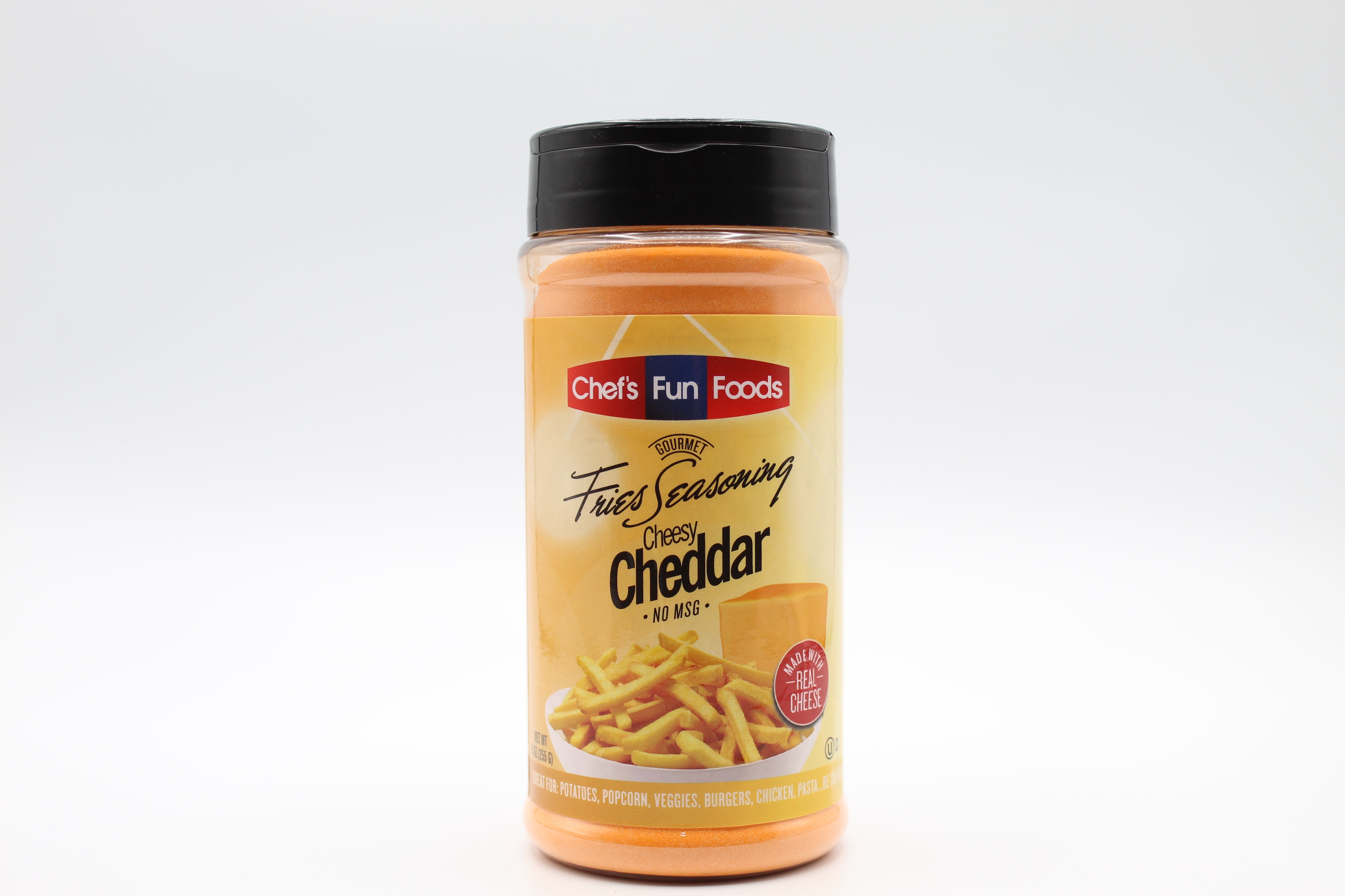 CFF Gourmet Fries Seasoning - Cheesy Cheddar Powder Seasoning, 10 oz ...
