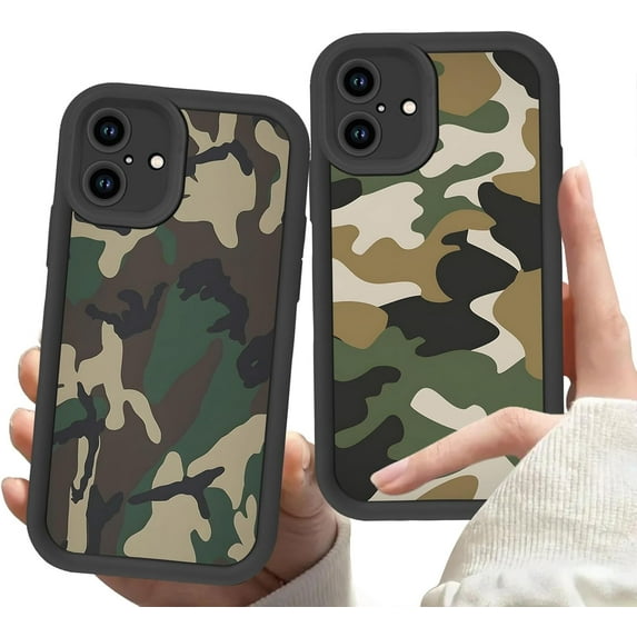 CFHADD-2 Pack Camo Phone Case for iPhone 17 6.3",Cool Army Green ...