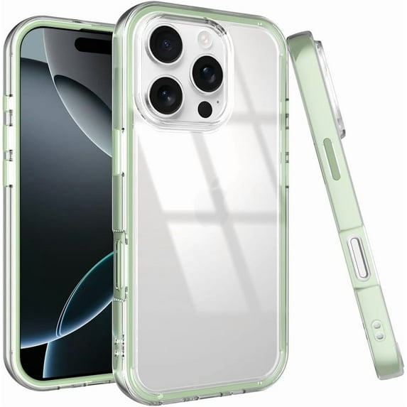 CFHADD-Acrylic 2 in 1 for iPhone 13 Pro Max CaseAnti-Yellowing ...