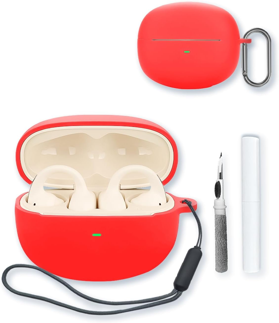CFHADD-Case for Baseus Bowie MC1 Open Ear Clip-On Earbuds,Soft ...