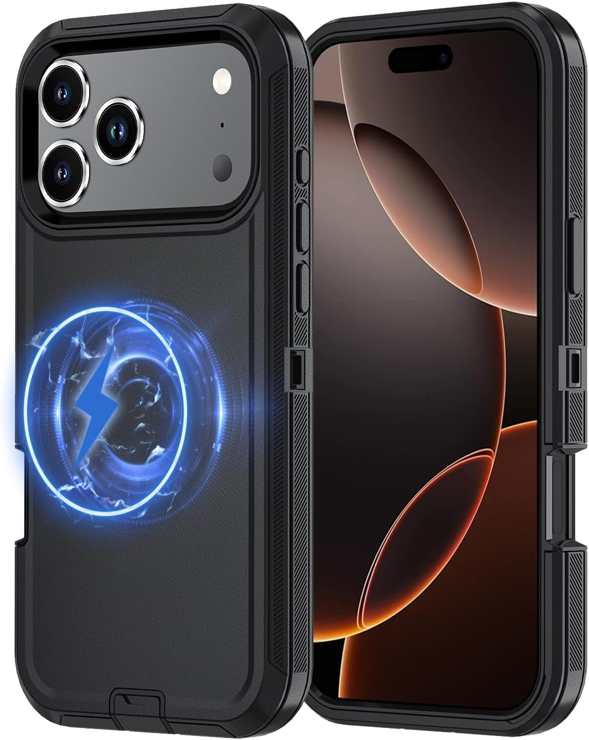 CFHADD-Case Compatible with iPhone 17 Pro Max Heavy Duty Shockproof 3 ...