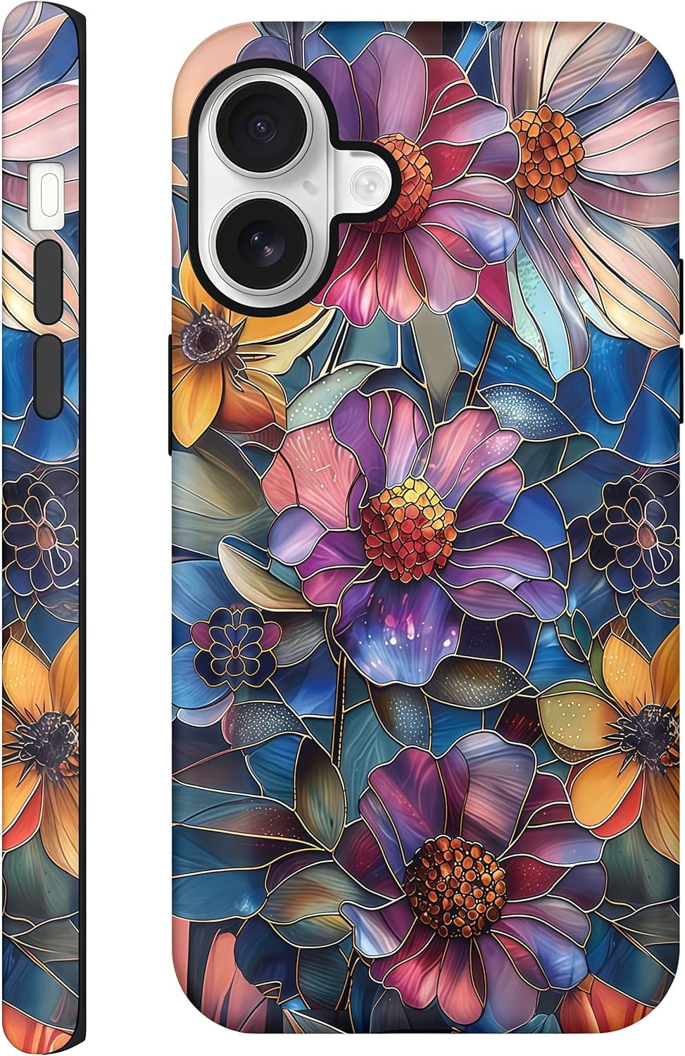 CFHADD-Case for iPhone 16, Glossy Hybrid 2-Layer Hard Shell, Aesthetic ...