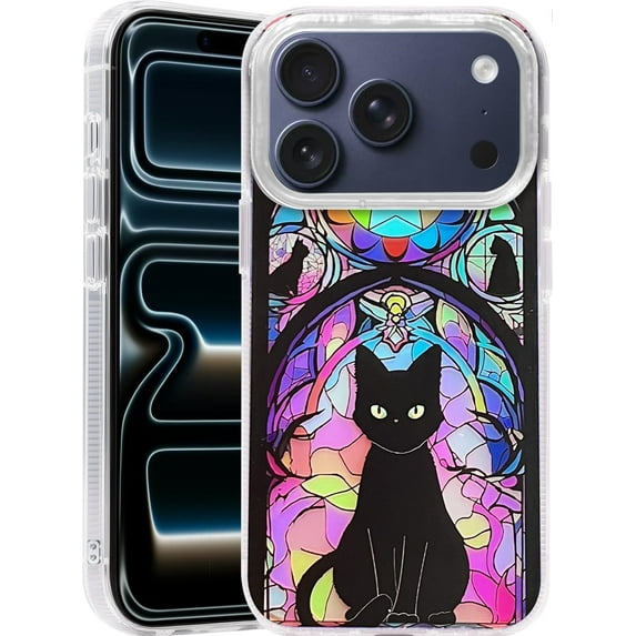 CFHADD-Compact Case for iPhone 17 Pro Max Halloween cat Design,Cute ...