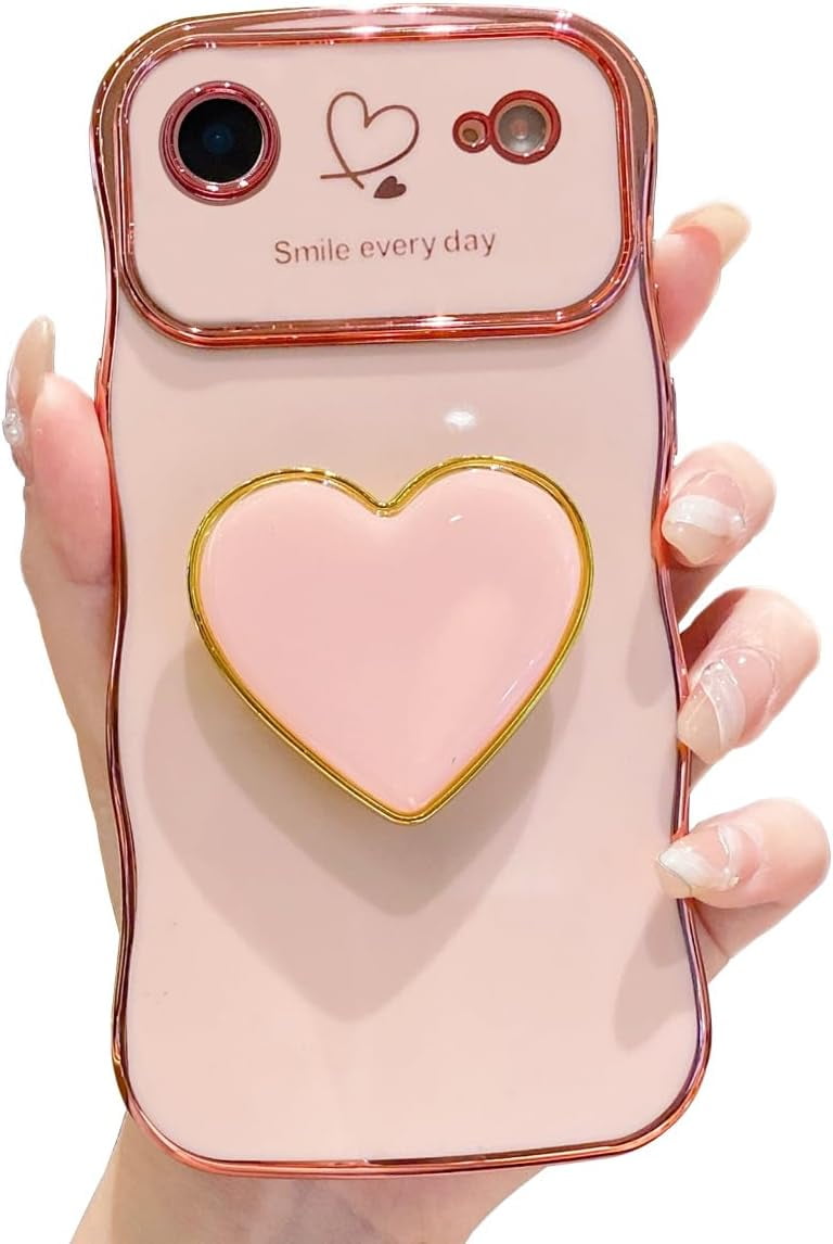 CFHADD-Compatible with Cute iPhone 17 Air case 6.5'', Pink Wave Frame ...