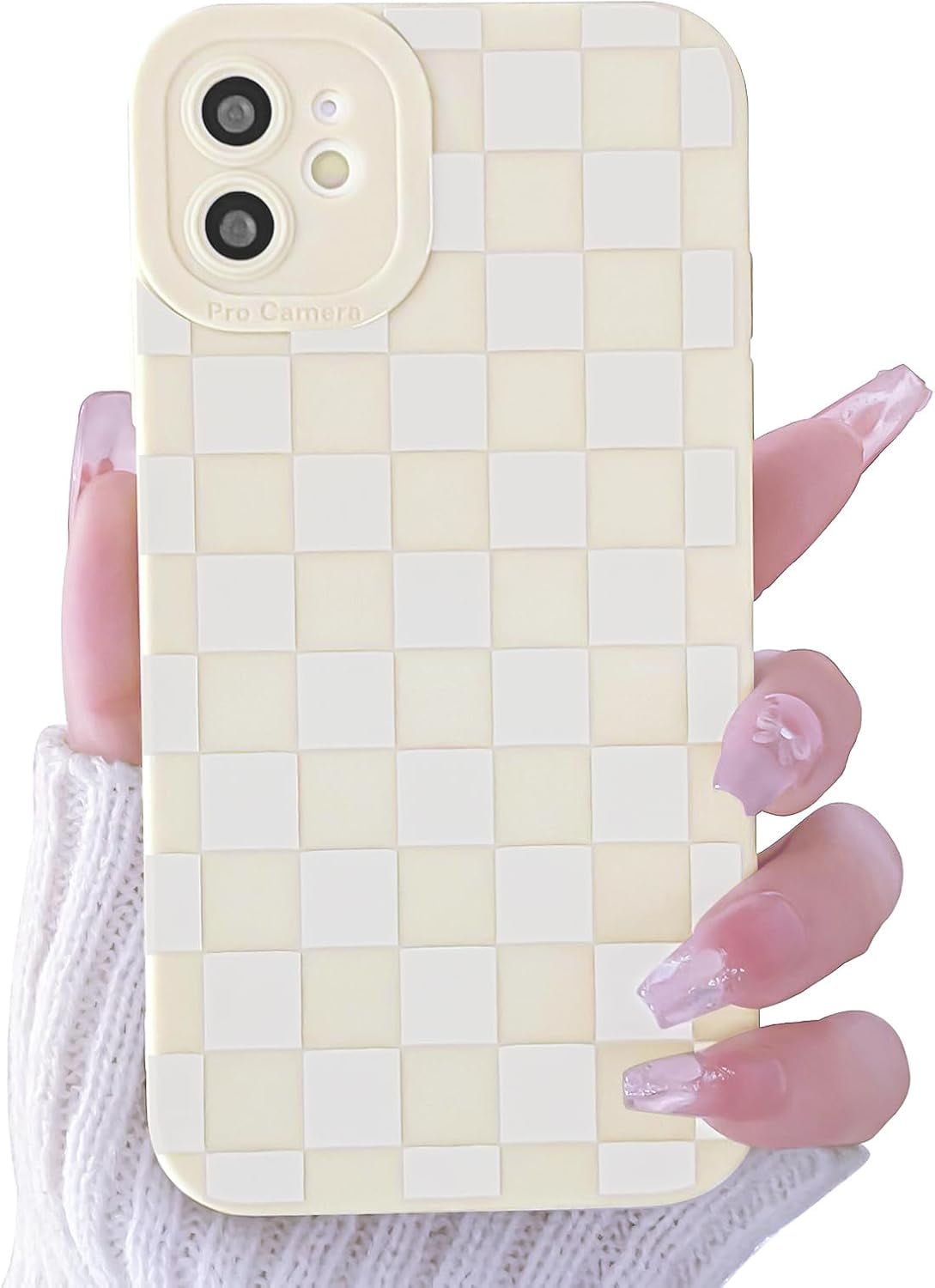 CFHADD-Compatible for iPhone 12 Mini Case Cute Checkerboard Lattice ...