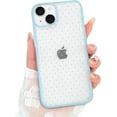 CFHADD-Compatible with iPhone 13 Case with Clear Cute Fashion Polka Dot ...
