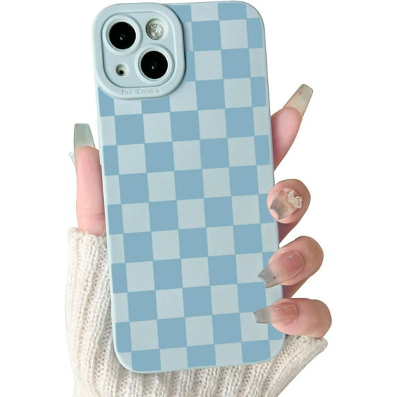 CFHADD-Compatible for iPhone 13 Case Cute Checkerboard Lattice Plaid ...
