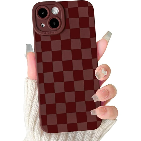 CFHADD-Compatible for iPhone 13 Case Cute Checkerboard Lattice Plaid ...