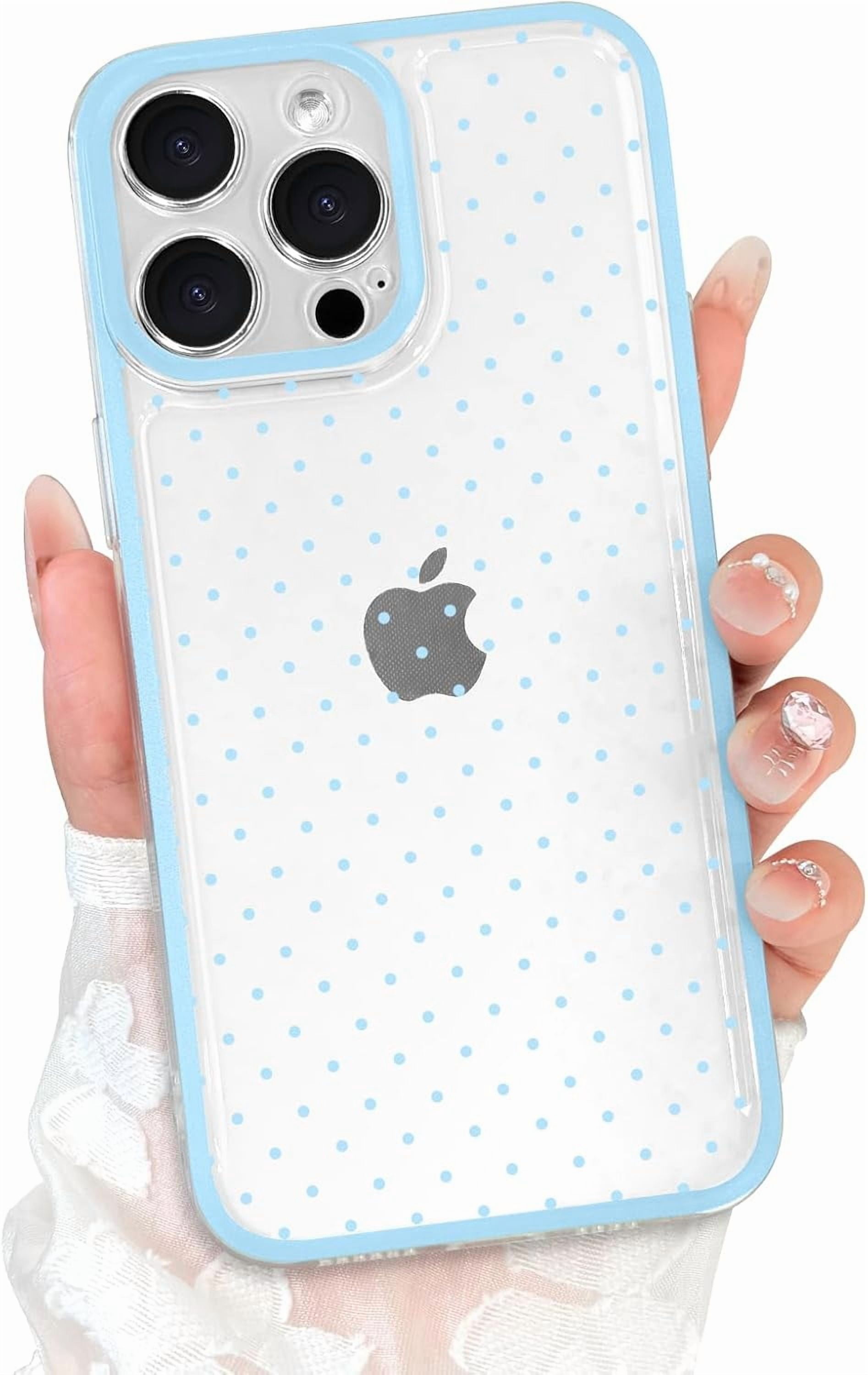 CFHADD-Compatible with iPhone 13 Pro Case with Clear Cute Fashion Polka ...