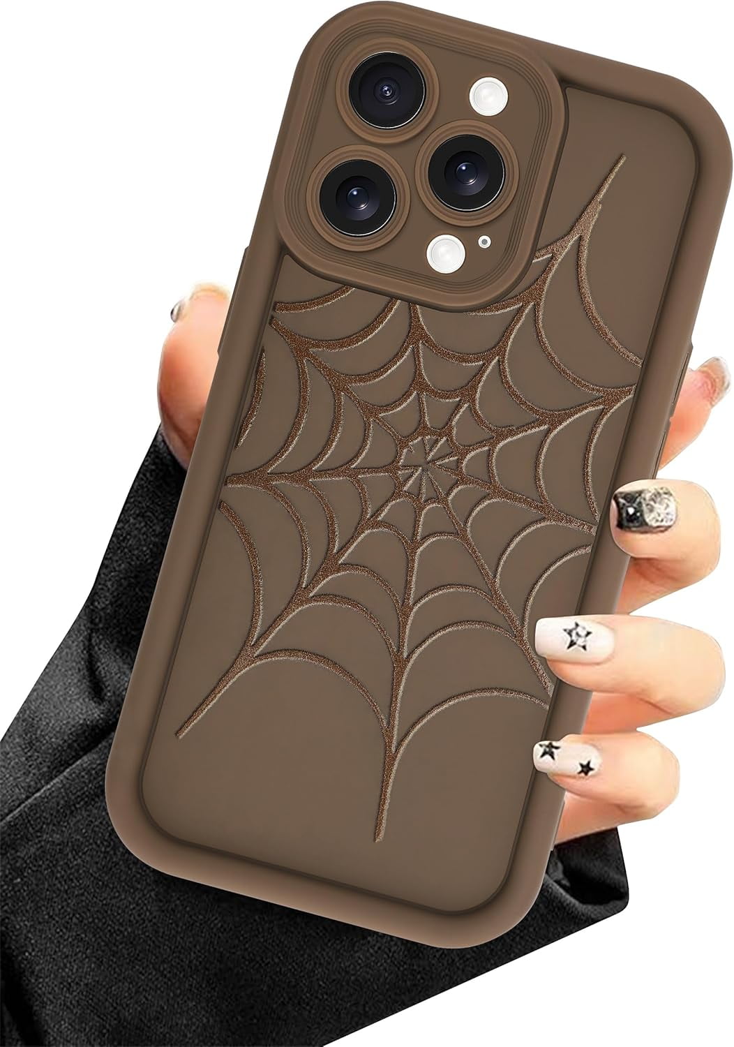 CFHADD-Compatible with iPhone 13 Pro Case, Stylish Brown Spider Web ...
