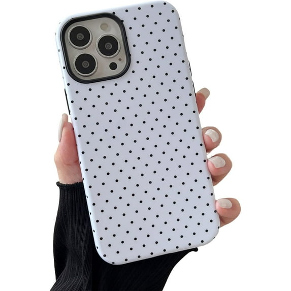 CFHADD-Compatible with iPhone 13 Pro Max Case Cute Aesthetic Polka Dot ...