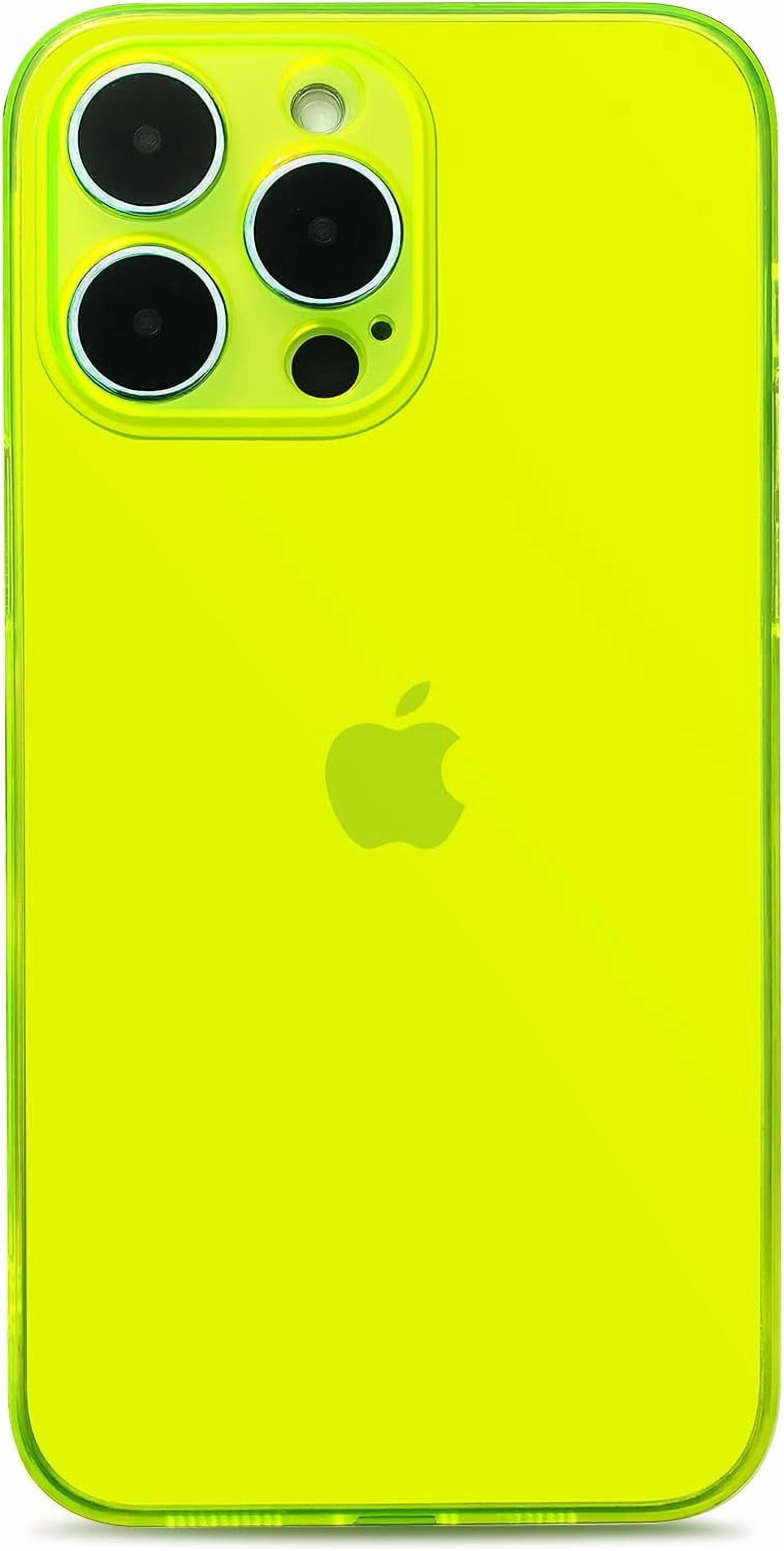 CFHADD-Compatible with iPhone 13 mini Case, Neon Clear Case with Camera ...