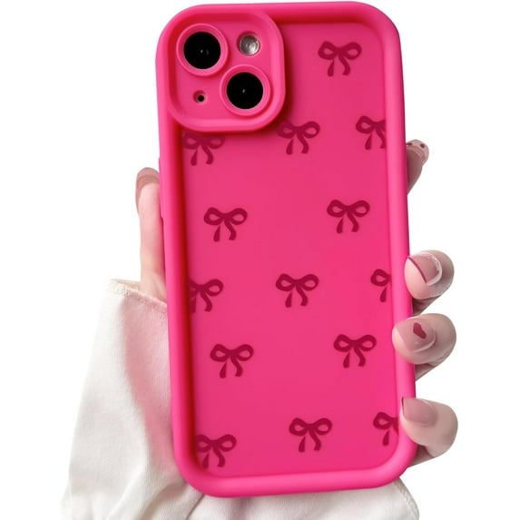 CFHADD-Compatible with iPhone 15 Plus Case Cute Stylish Bow Knot Ribbon ...