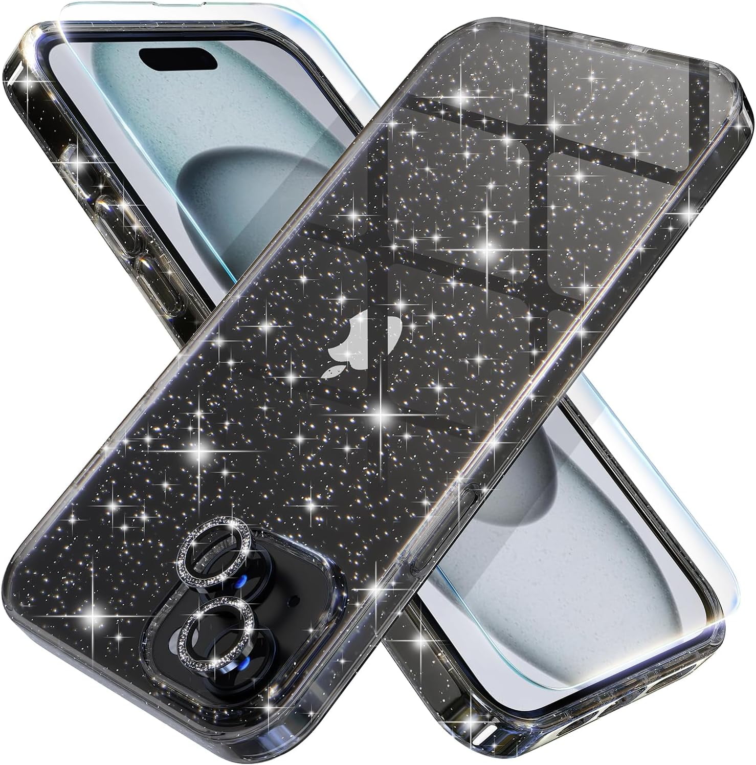 CFHADD-Compatible for iPhone 15 Plus Case Women Phone Case, Cute Bling ...